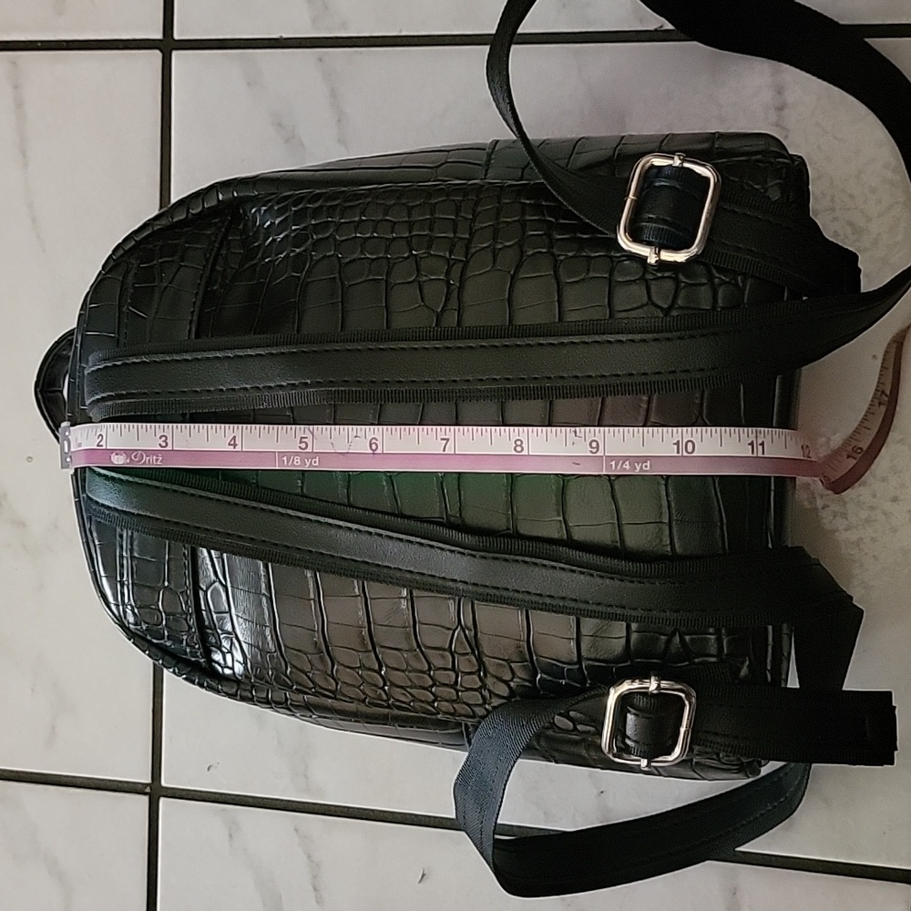 Crocodile Embossed Backpack - Gem